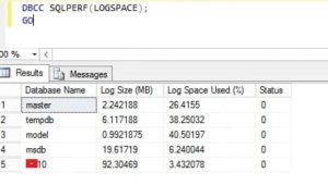 4 Different Usages of DBCC SQLPERF in SQL Server